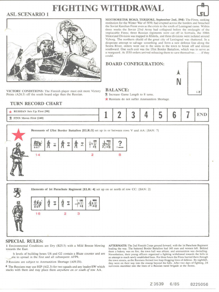 (Wargame) ASL (AH) Avalon Hill - Modules Scenarios 1-110 | PDF