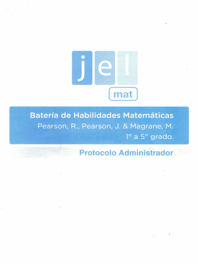 Protocolo Del Evaluador Jel Mat | PDF