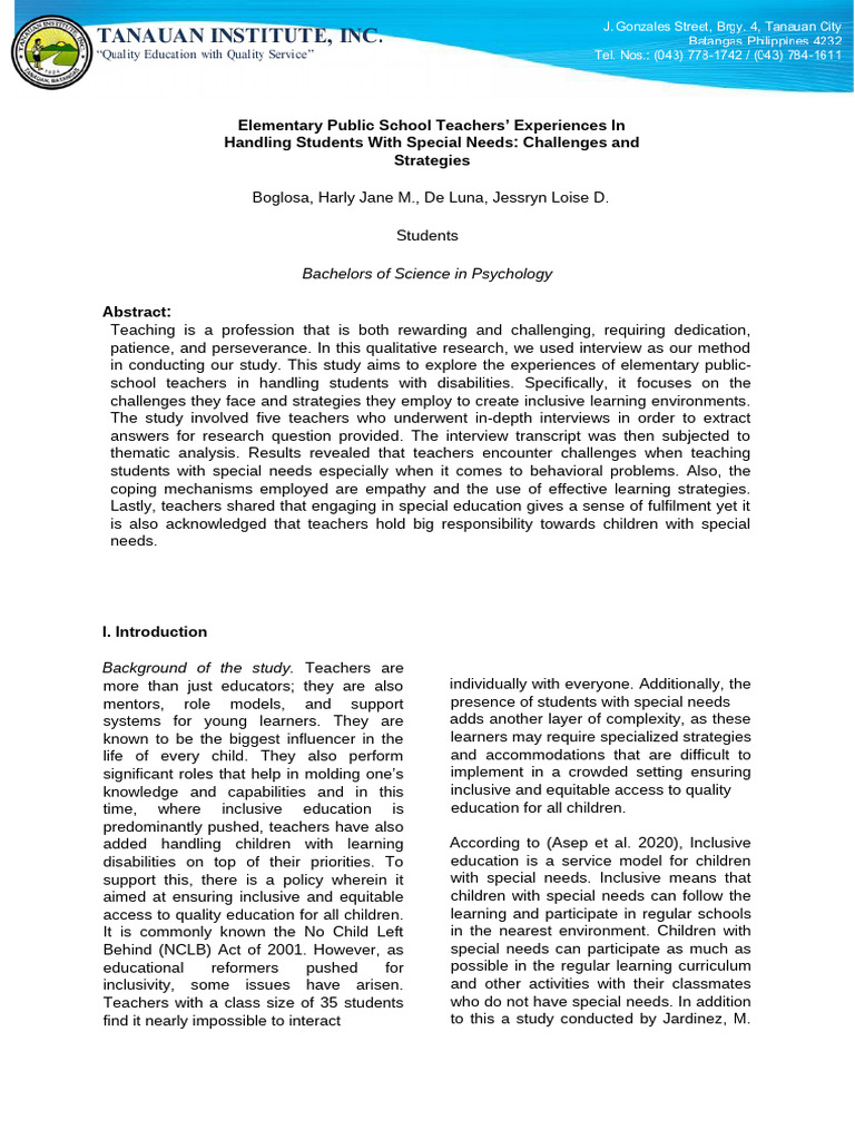 Imrad (Orig.) | PDF | Qualitative Research | Teachers