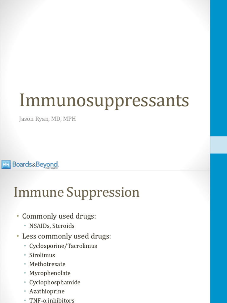 Immunosuppressive Drugs Atf | PDF | Chemotherapy | Immunology