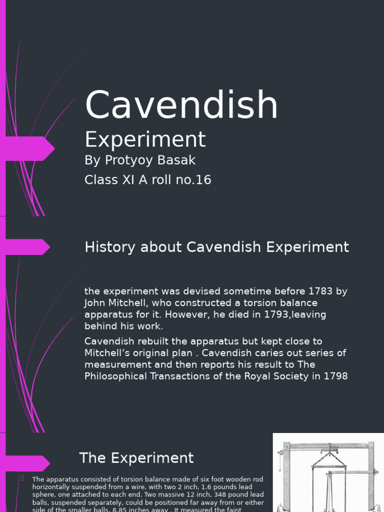 Cavendish Experiment | PDF | Classical Mechanics | Mechanics