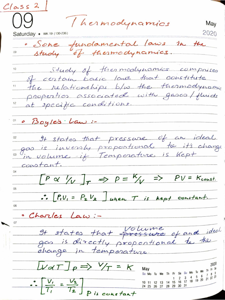 Thermo Class 2 | PDF