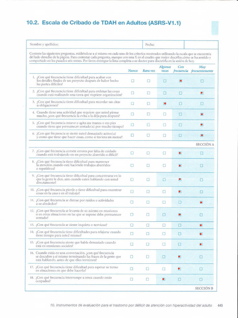 Escala de TDAH | PDF
