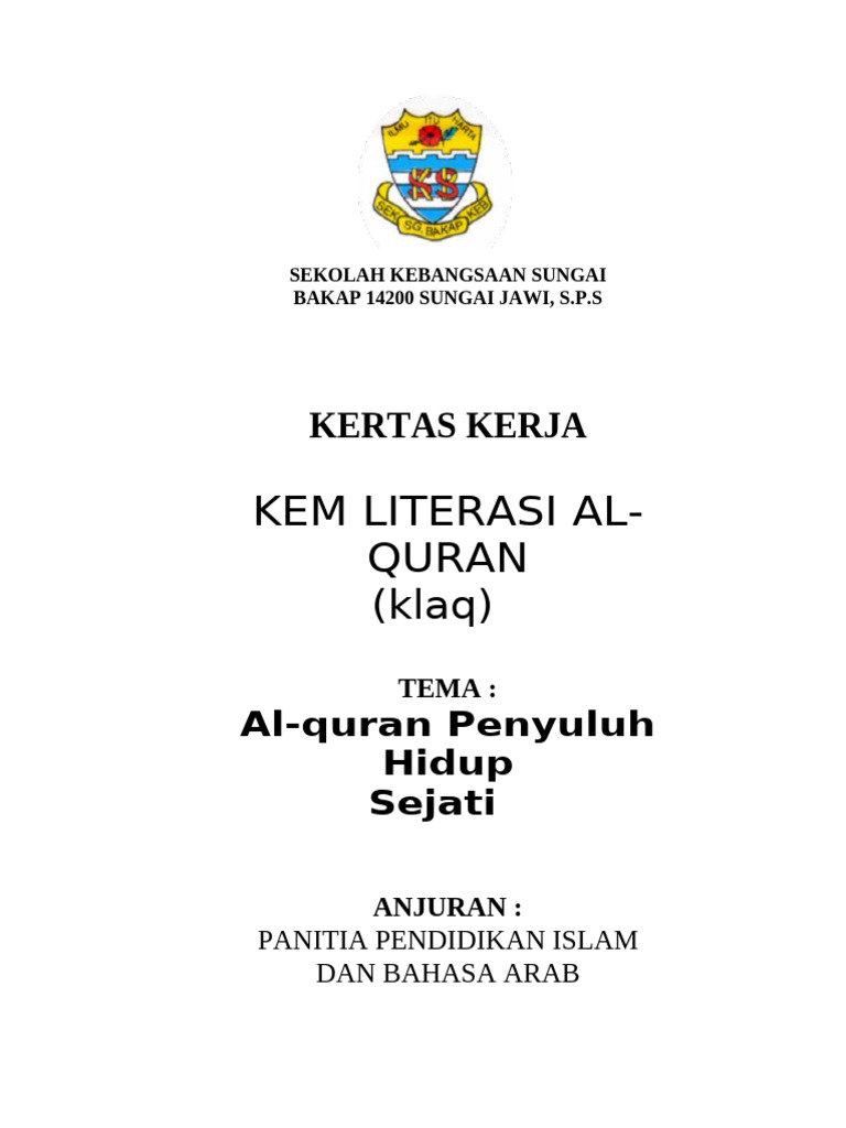 Kertas Kerja Klaq 2020 | PDF