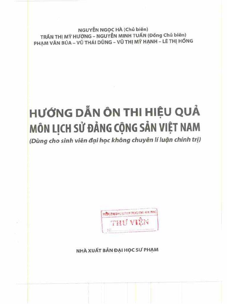 SA 24 LSD Huong Dan On Thi Hieu Qua Mon LSDCSVN Ghep | PDF