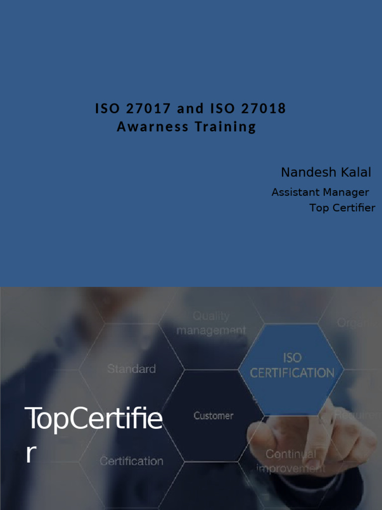 Iso 27017 27018 Cloud Security Training Pdf Computing