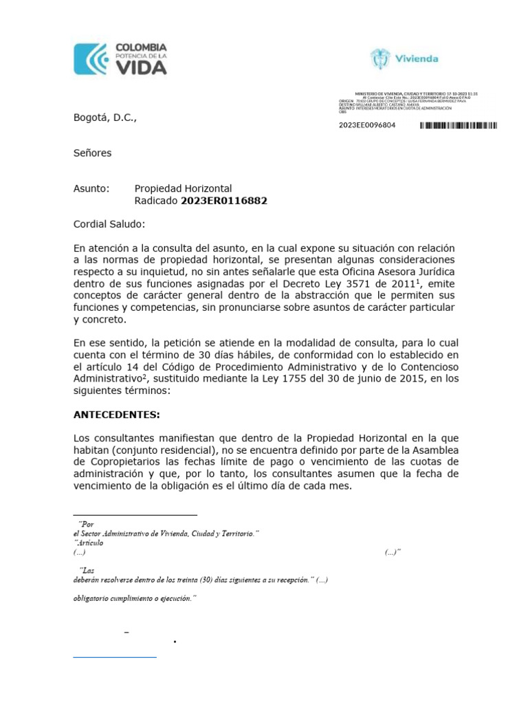 Cobro de Intereses de Mora | PDF | Condominio | Propiedad