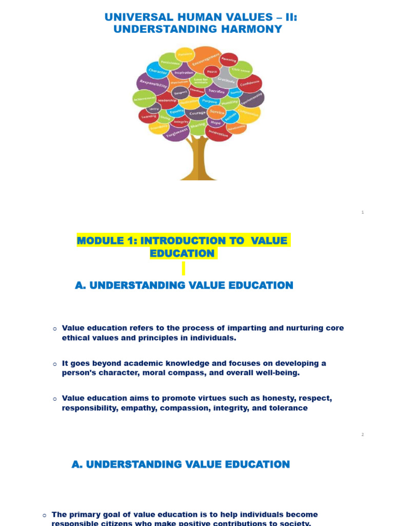 Universal Human Values Ii | PDF | Happiness | Mindfulness