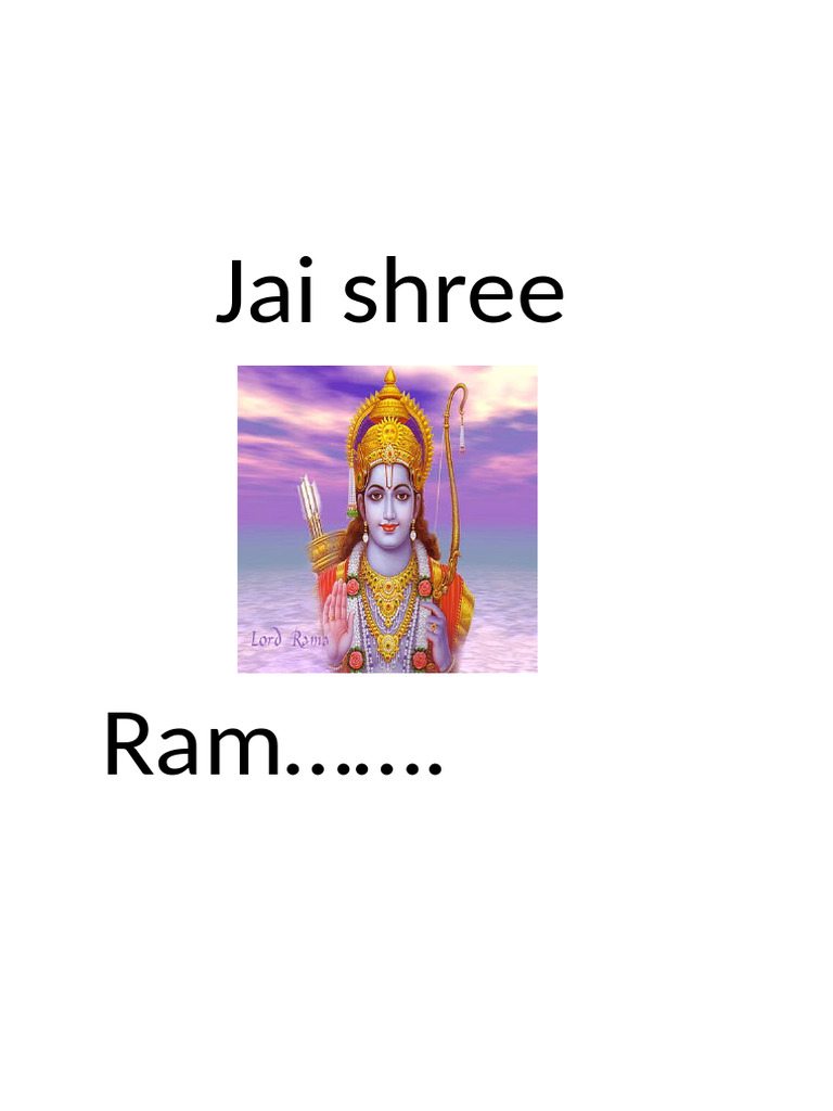 Jai Shree Ram | PDF