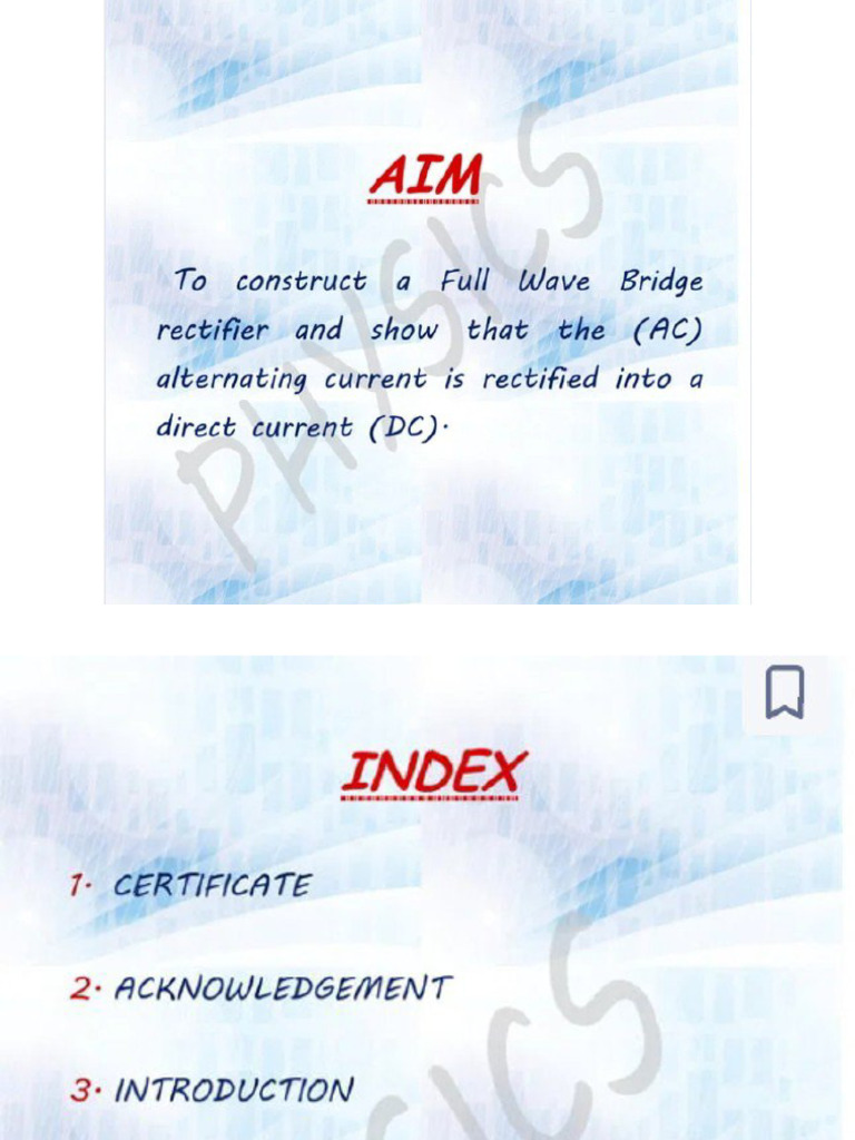 Physics Project File | PDF