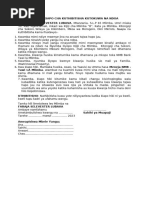 Kiapo Cha Kuthibitisha Majina | PDF
