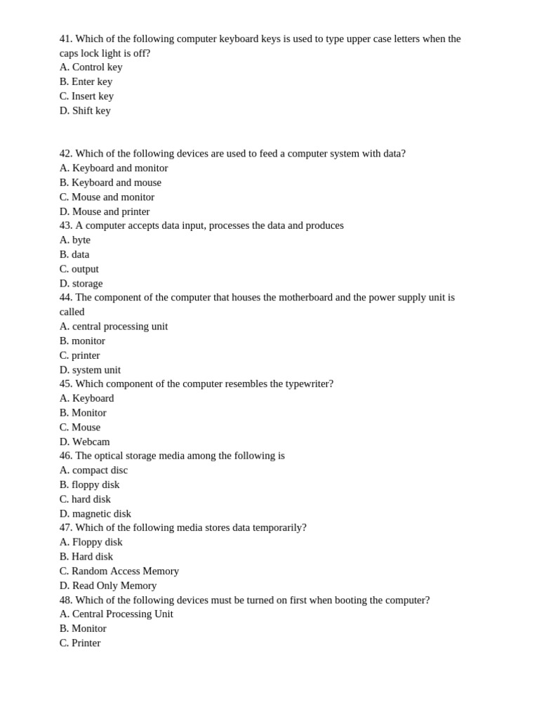 Computing Objectives 5 | PDF