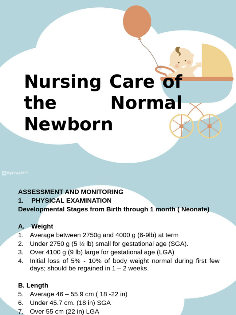 Newborn Nursing Care: Assessment Guide | PDF | Respiratory System ...