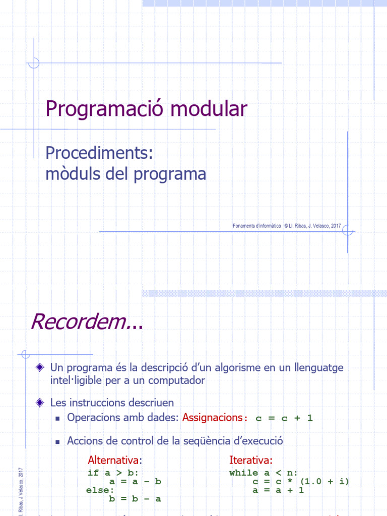 T07 Procedures | PDF