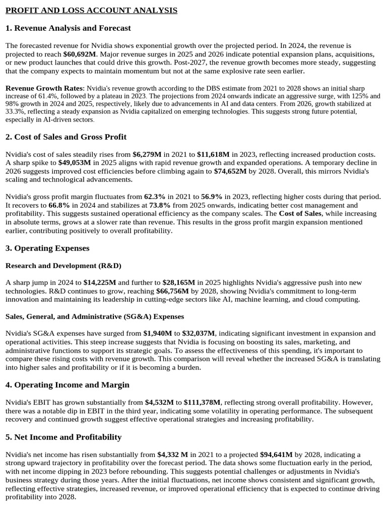 PROFIT AND LOSS ACCOUNT ANALYSIS | PDF | Profit (Economics) | Research ...