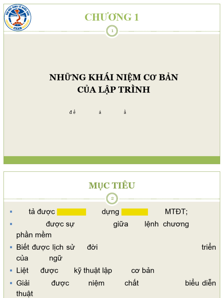 Slide Chuong 1 | PDF