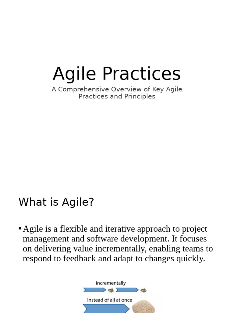 Agile Practices Presentation | PDF | Scrum (Software Development ...