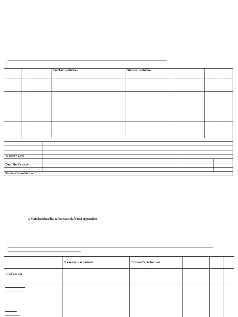 Lesson Plan Format | PDF | Cognitive Science | Procedural Knowledge
