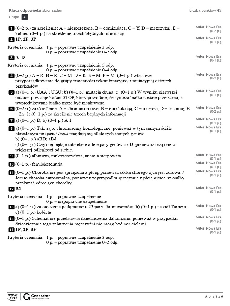 Zbior Zadan Klucz Odpowiedzi | PDF