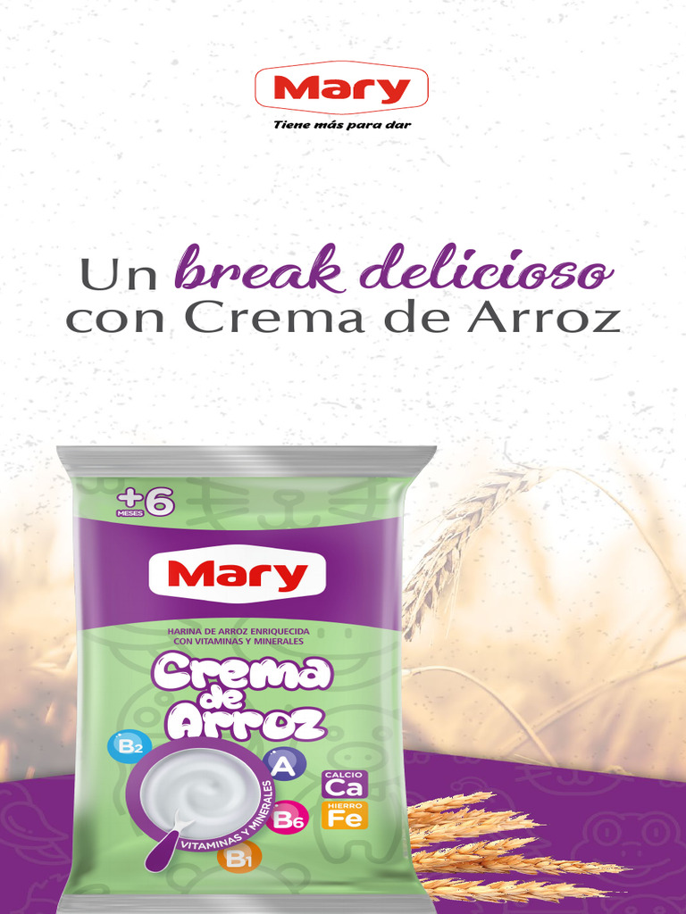 Recetas con Crema de Arroz Mary | PDF | Alimentos
