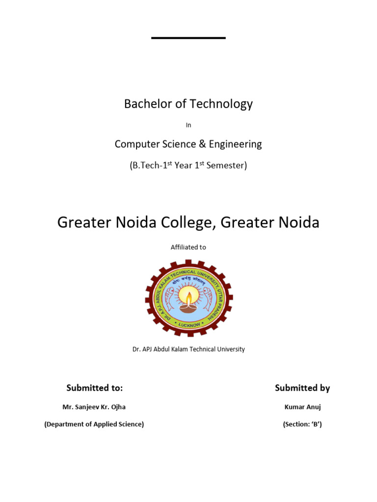 Electrical Lab File Front Page | PDF