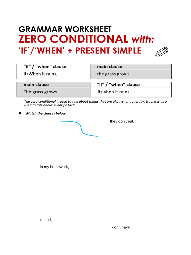 Conditionals 0, 1, 2 | PDF