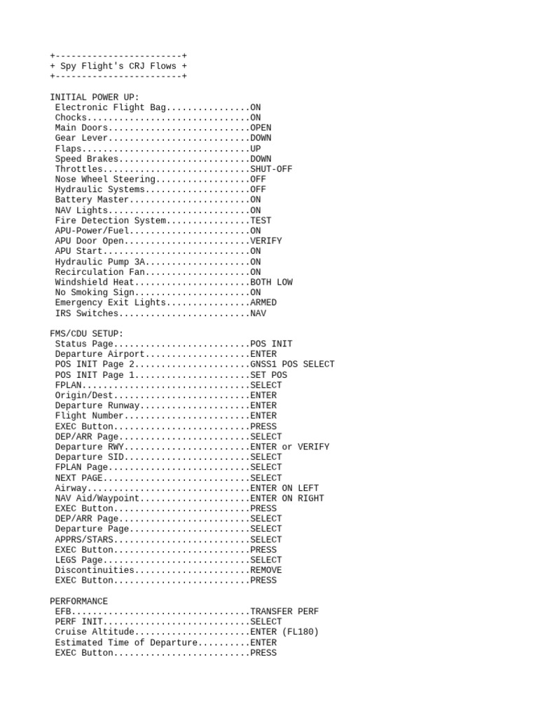 CRJ Flows | PDF | Landing Gear | Brake