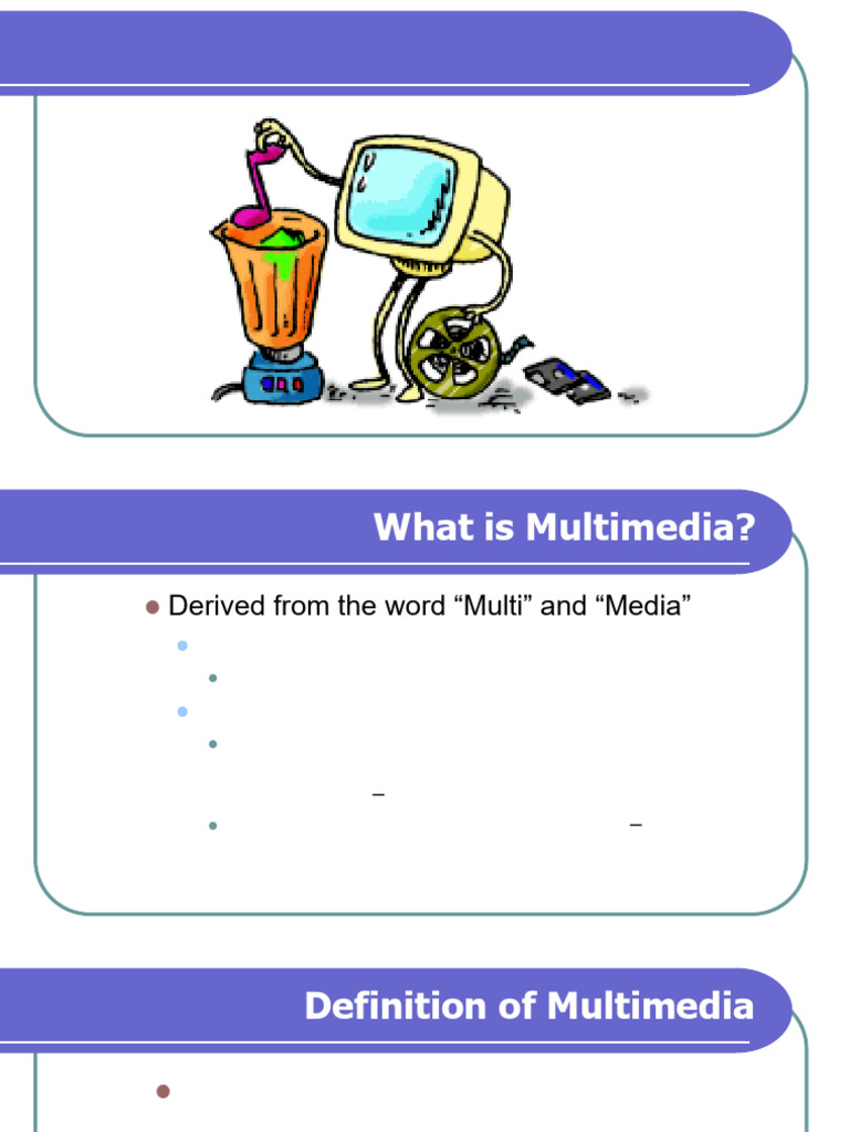Introduction to Multimedia Basics | PDF | Multimedia | Graphics