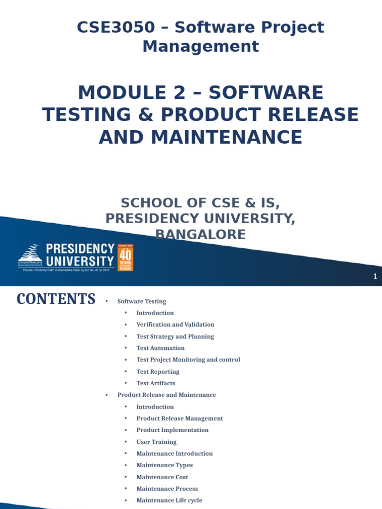 Software Testing and Product Maintenance Guide | PDF | Software Testing ...