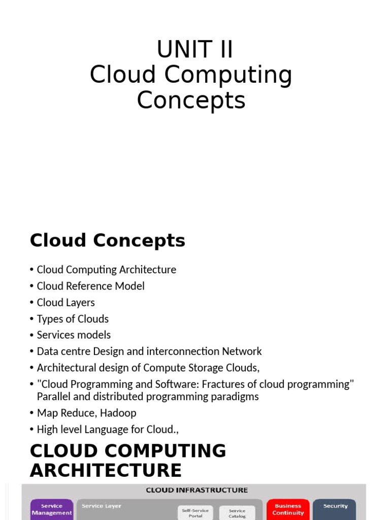 Cloud Computing Unit 2 | PDF | Cloud Computing | Software As A Service