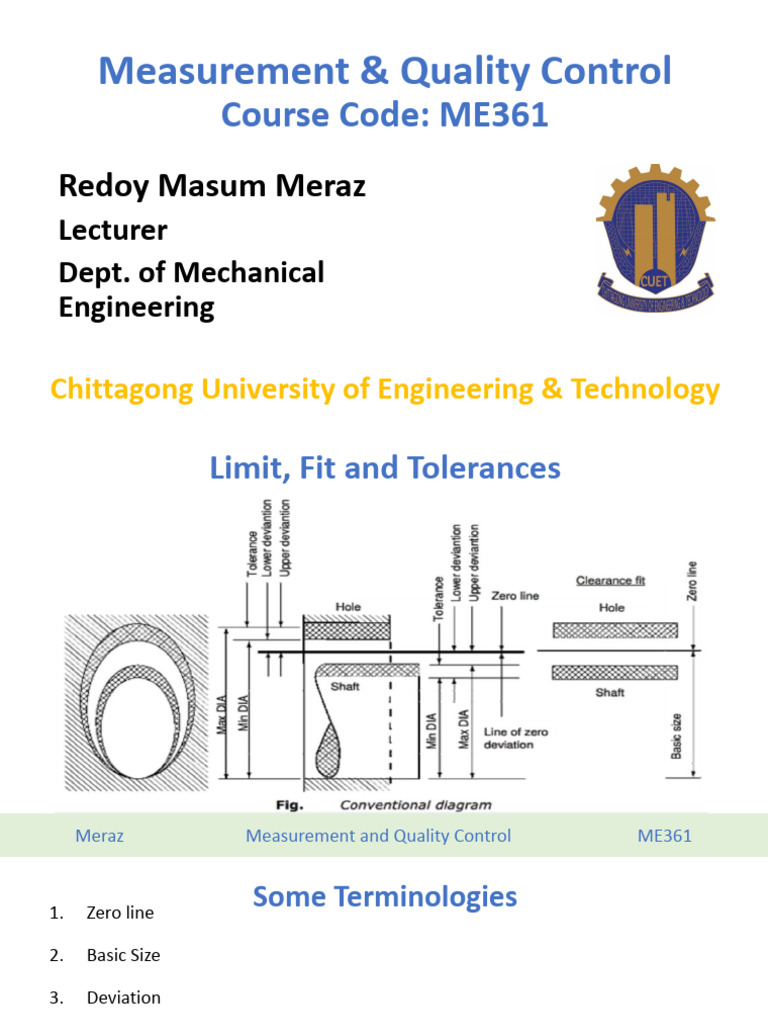 Limit, Fit and Tolerances | PDF | Engineering Tolerance | Mechanical Engineering