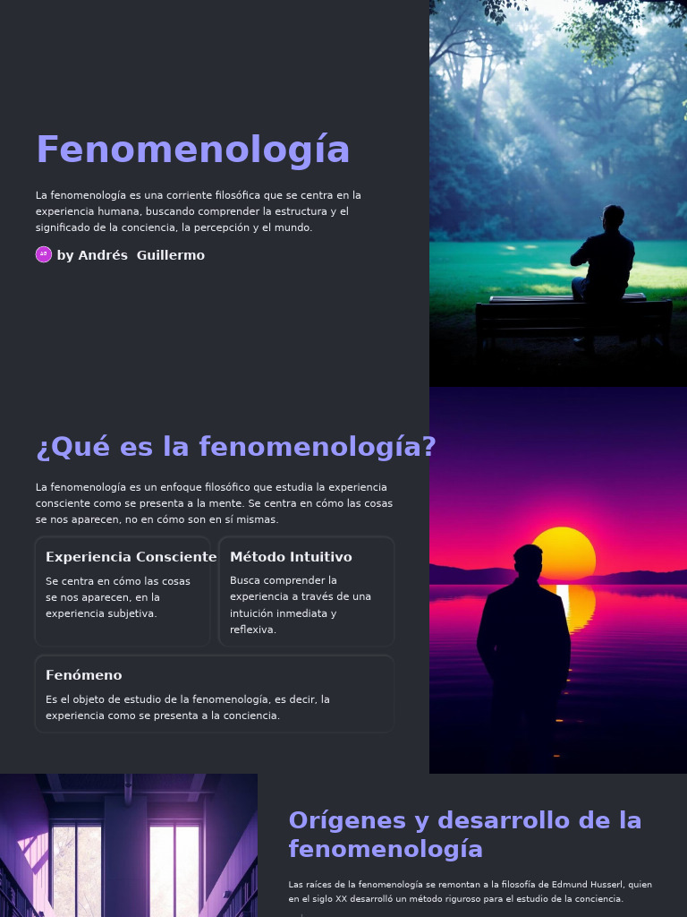Introducción a la Fenomenología Filosófica | PDF | Fenomenología ...