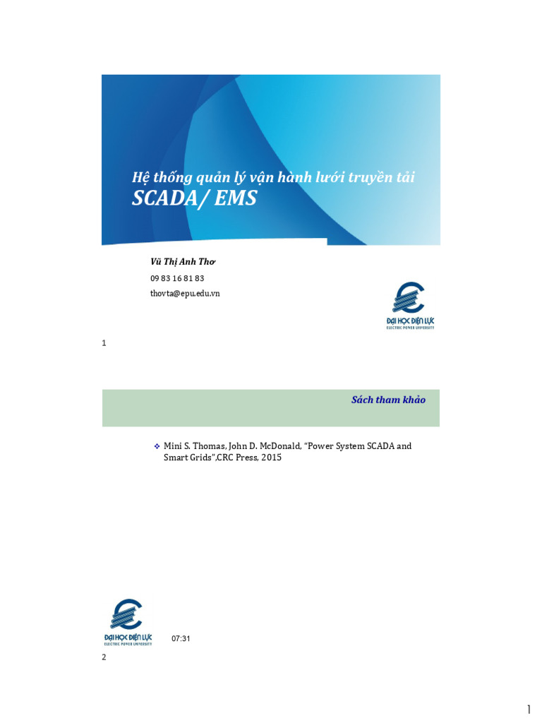 Scada Ems - Chương 1 - 2 | PDF