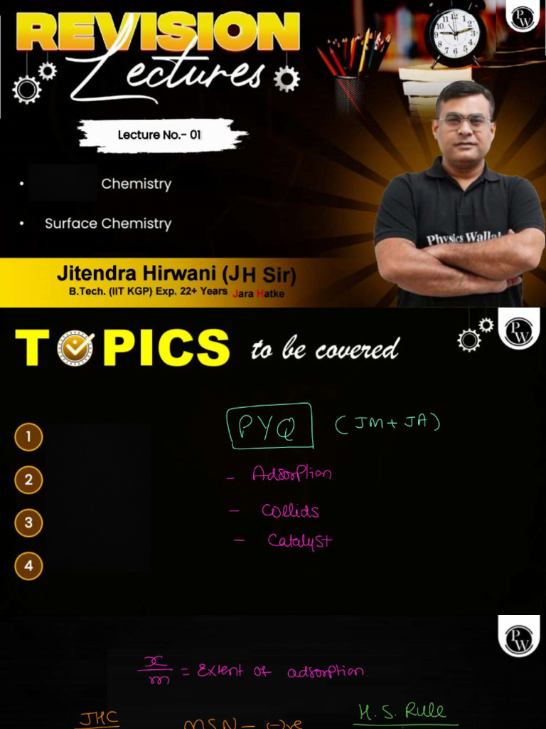Surface Chemistry 01 Class Notes Pdf 9229