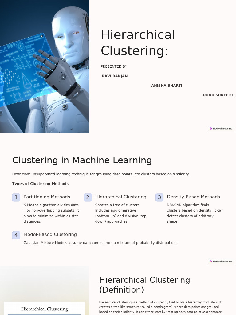 Hierarchical Clustering | PDF | Cluster Analysis | Applied Mathematics