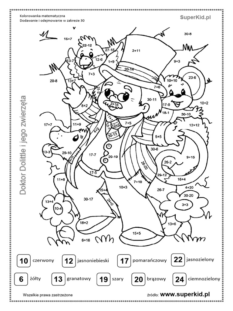 Kolorowanka Matematyczna 26a | PDF