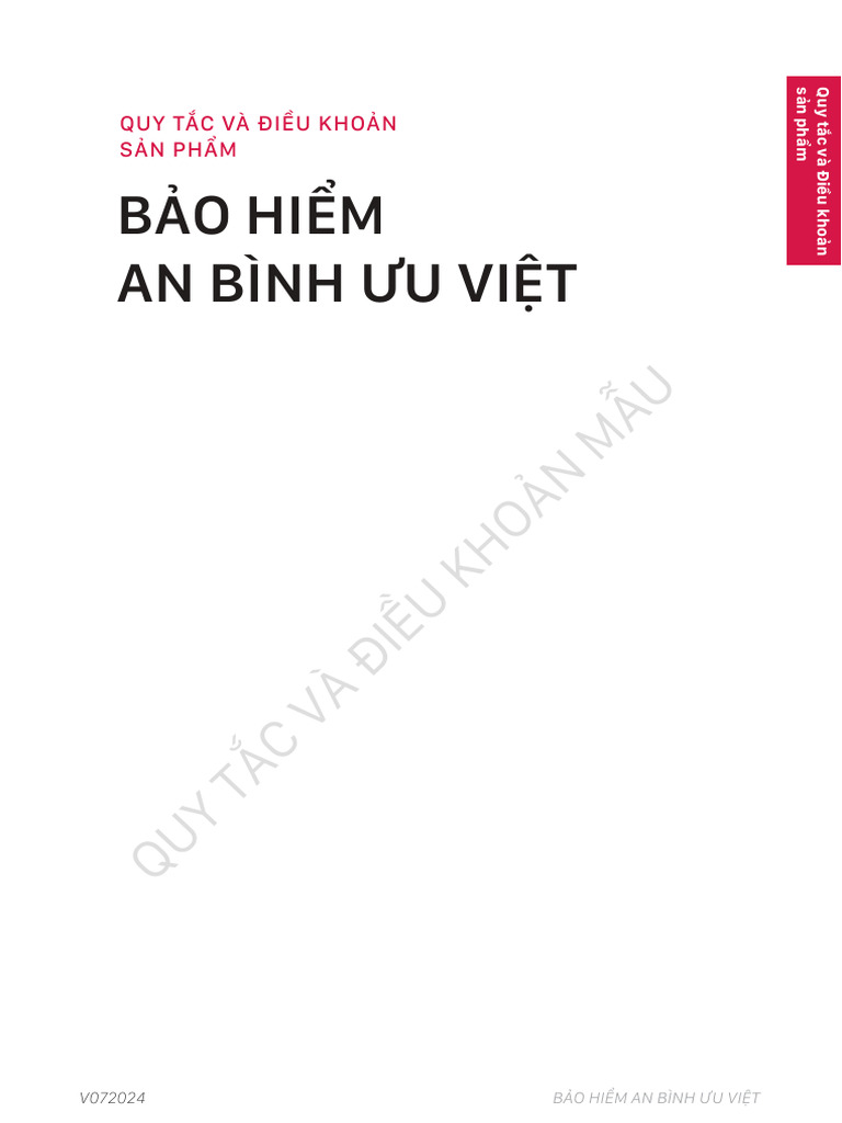An Binh Uu Viet Quy Tac Dieu Khoan Mau 01072024 | PDF