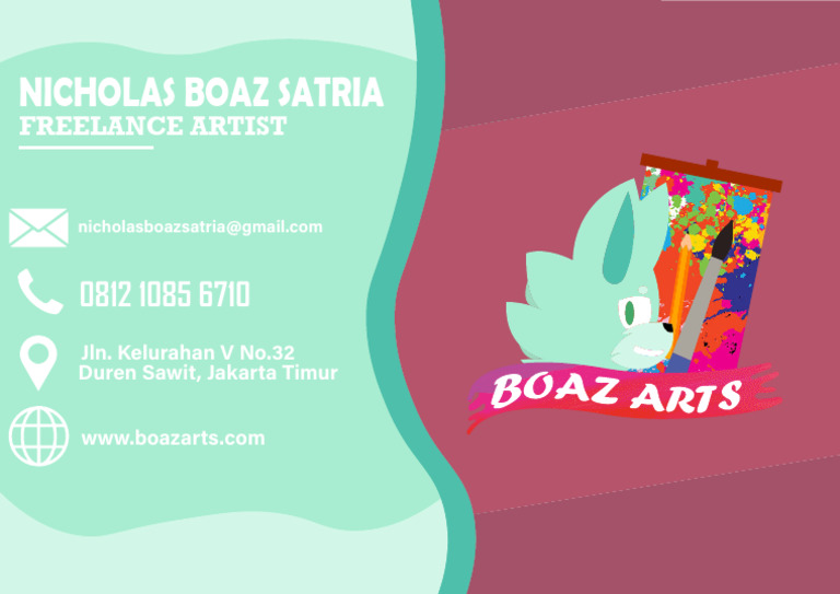 Boaz Arts (Business Card) | PDF