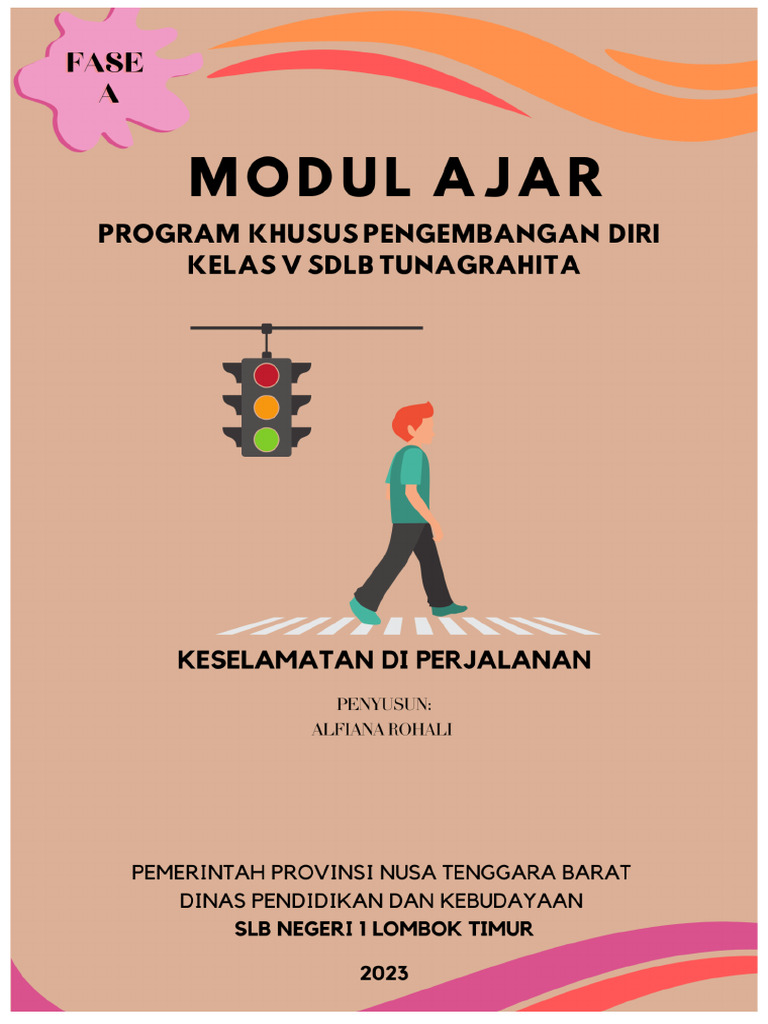 Modul Ajar Progsus Hambatan Intelektual - Tunagrahita - Keselamatan Di Perjalanan - Fase A | PDF