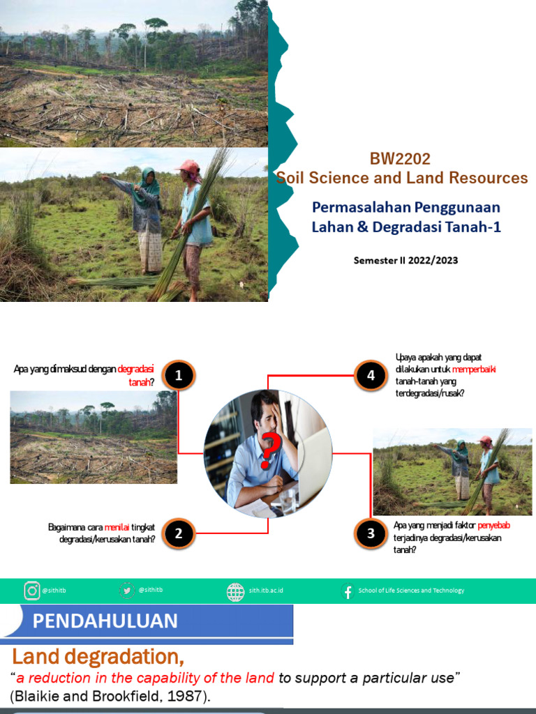 Contoh Degradasi Lahan dan Solusinya | PDF | Sains & Matematika