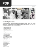The Great Freedom Fighters of India | PDF | Jawaharlal Nehru | Indian ...