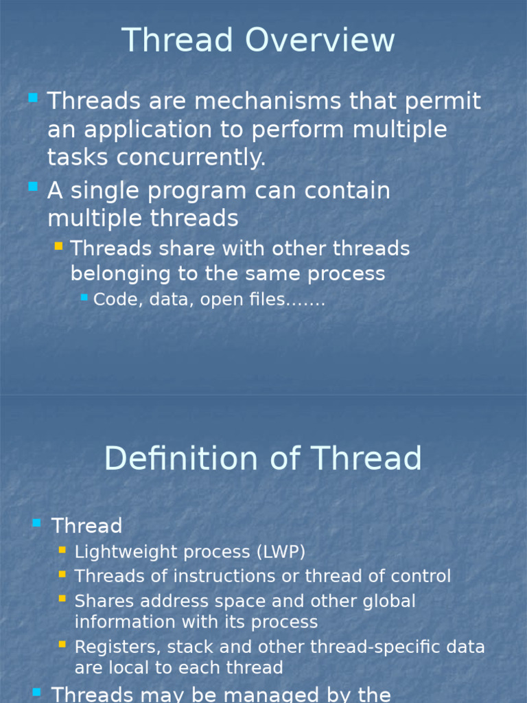 Treadfinal | PDF | Thread (Computing) | Process (Computing)
