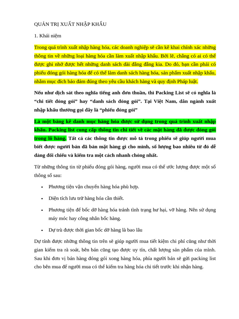 N I Dung TT XNK | PDF