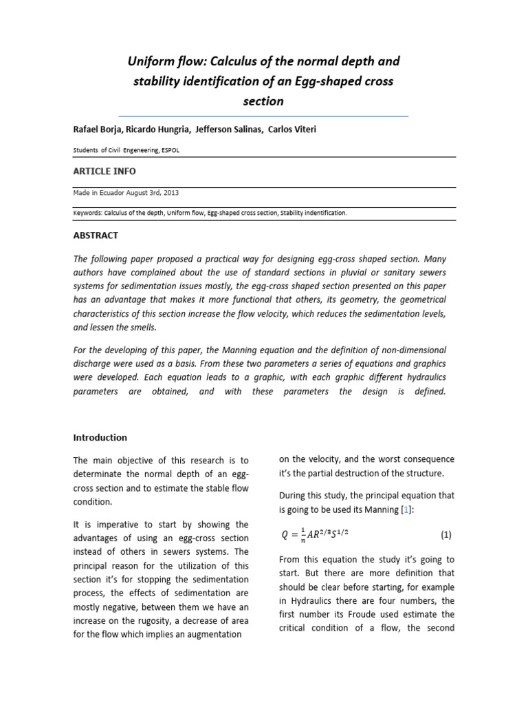 ABSTRACT | PDF | Chemical Engineering | Continuum Mechanics