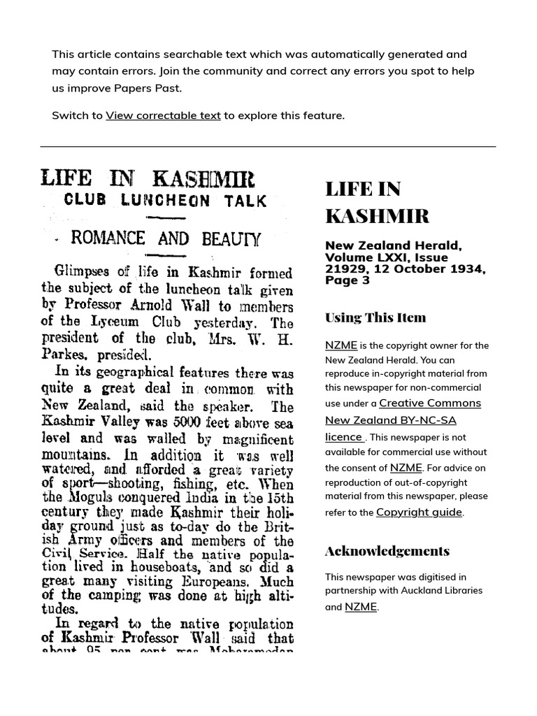 Papers Past - Newspapers - New Zealand Herald - 12 October 1934 - LIFE ...