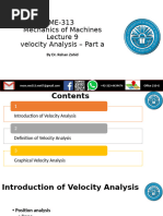 Four-Bar Mechanism Velocity Analysis | PDF
