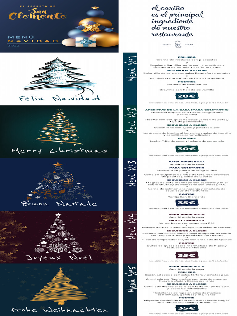 El Secreto Menu Navidad 22-23 | PDF