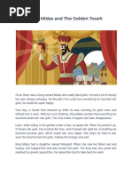King Midas and The Golden Touch Story | PDF