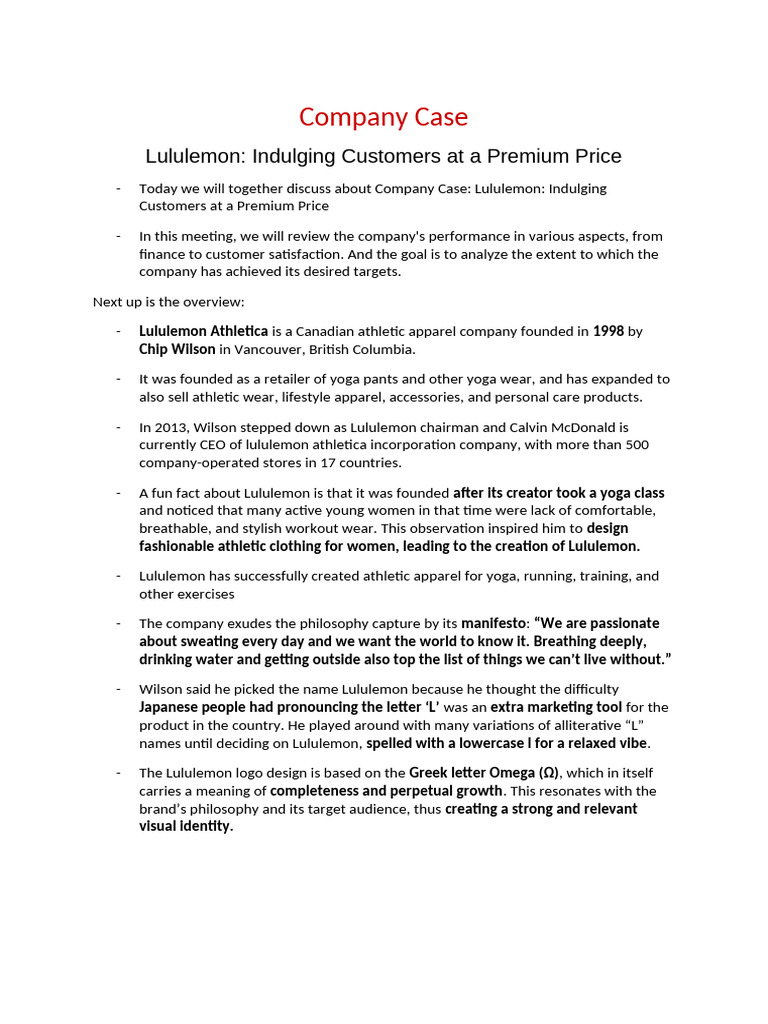 Lululemon | PDF