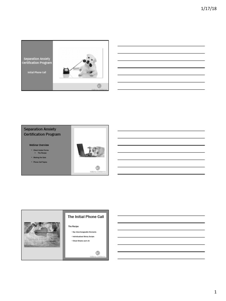 7 SepAnx Initial Client Call - 3 | PDF | Anxiety | Psychology